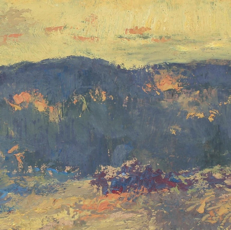 Joseph Eger - 1930's small landscape painting by New York Boston modern ...