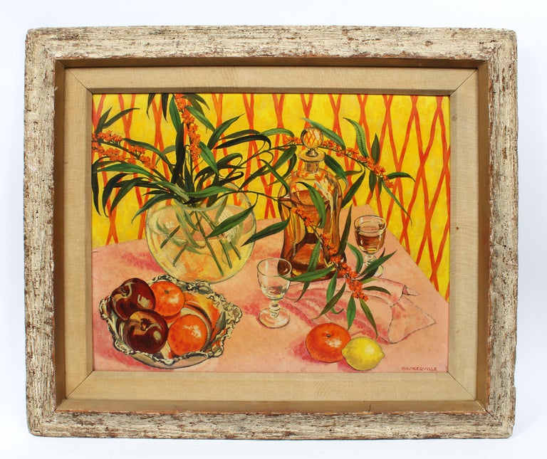 Charles Baskerville Jr. - Antique Modernist Flower and Fruit Still Life ...