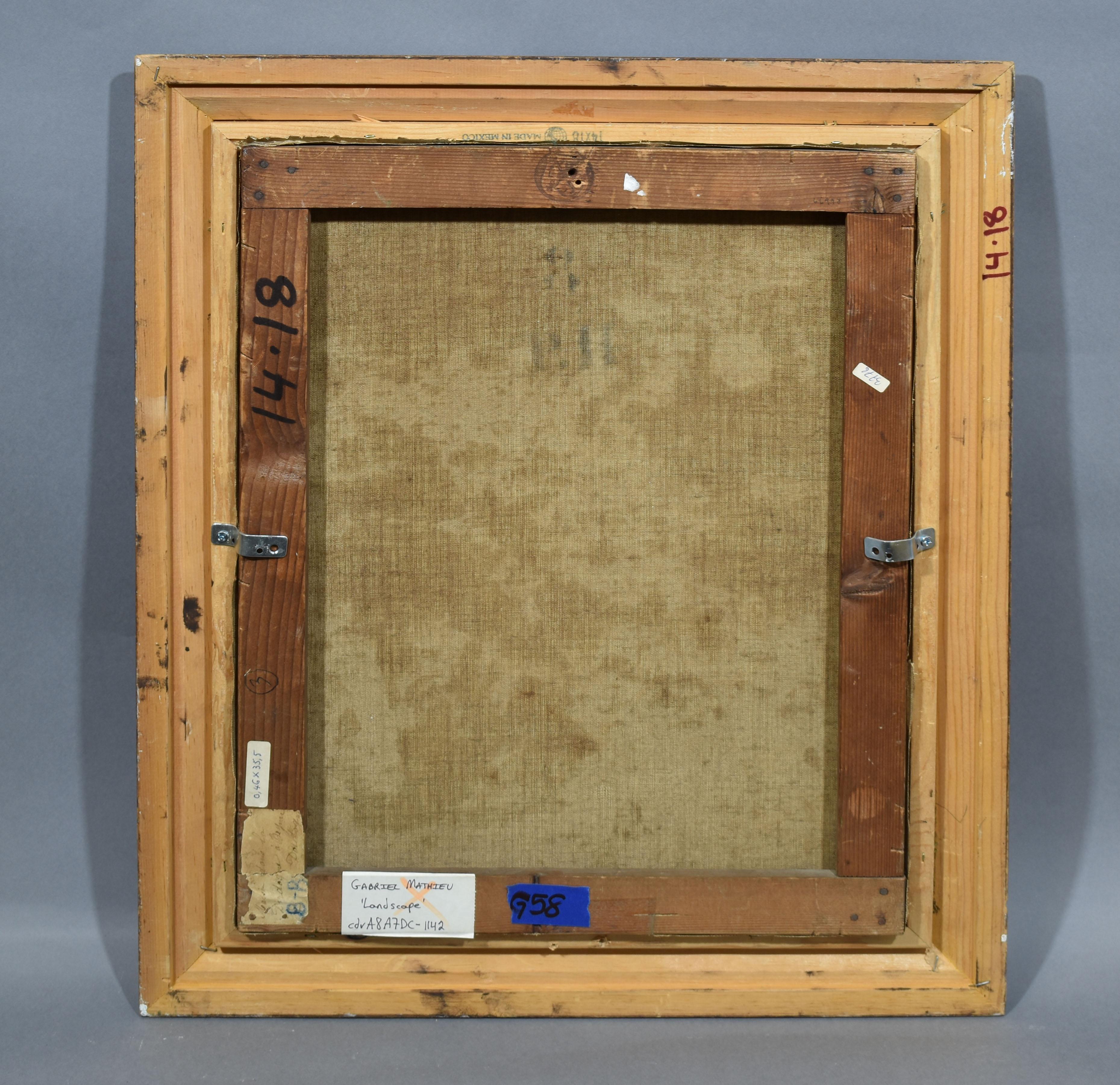 Gabriel Mathieu - Gabriel Mathieu Antique French Impressionist Barbizon ...