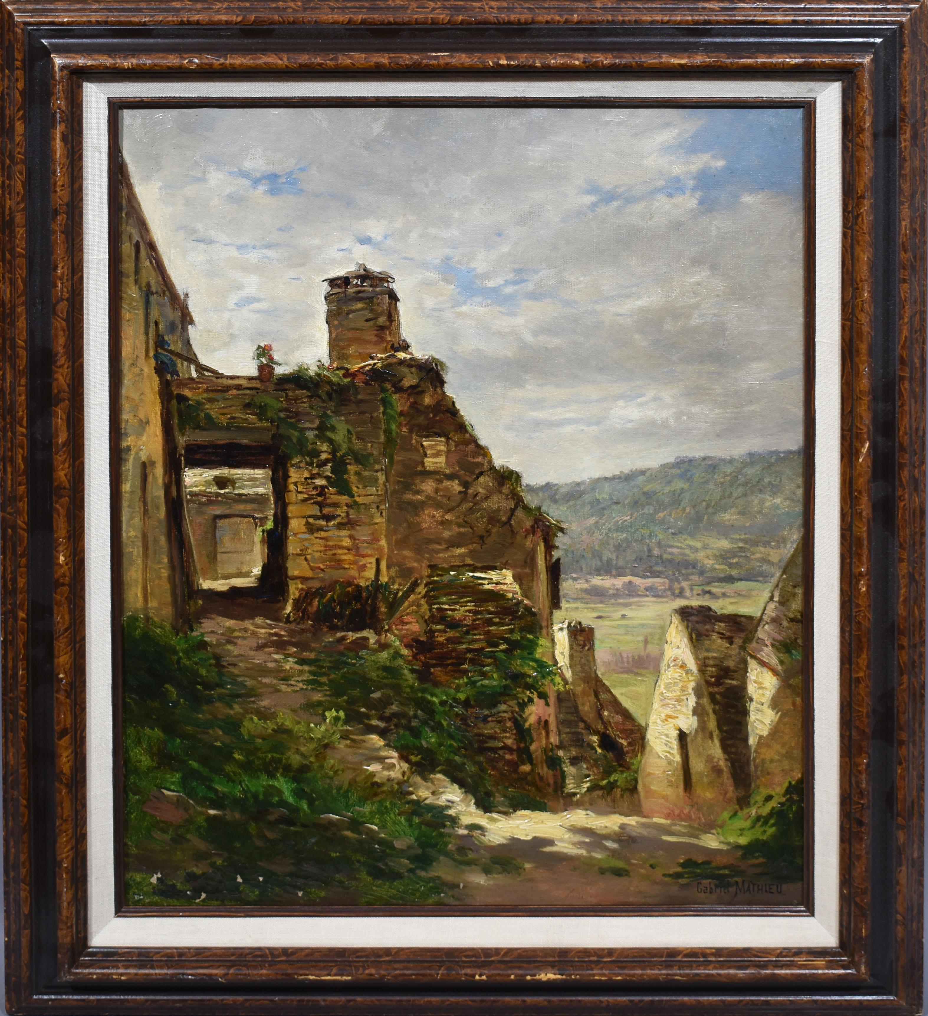 Gabriel Mathieu - Gabriel Mathieu Antique French Impressionist Barbizon ...