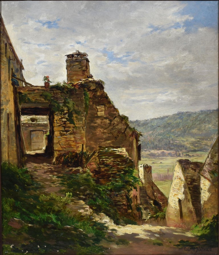 Gabriel Mathieu - Gabriel Mathieu Antique French Impressionist Barbizon ...