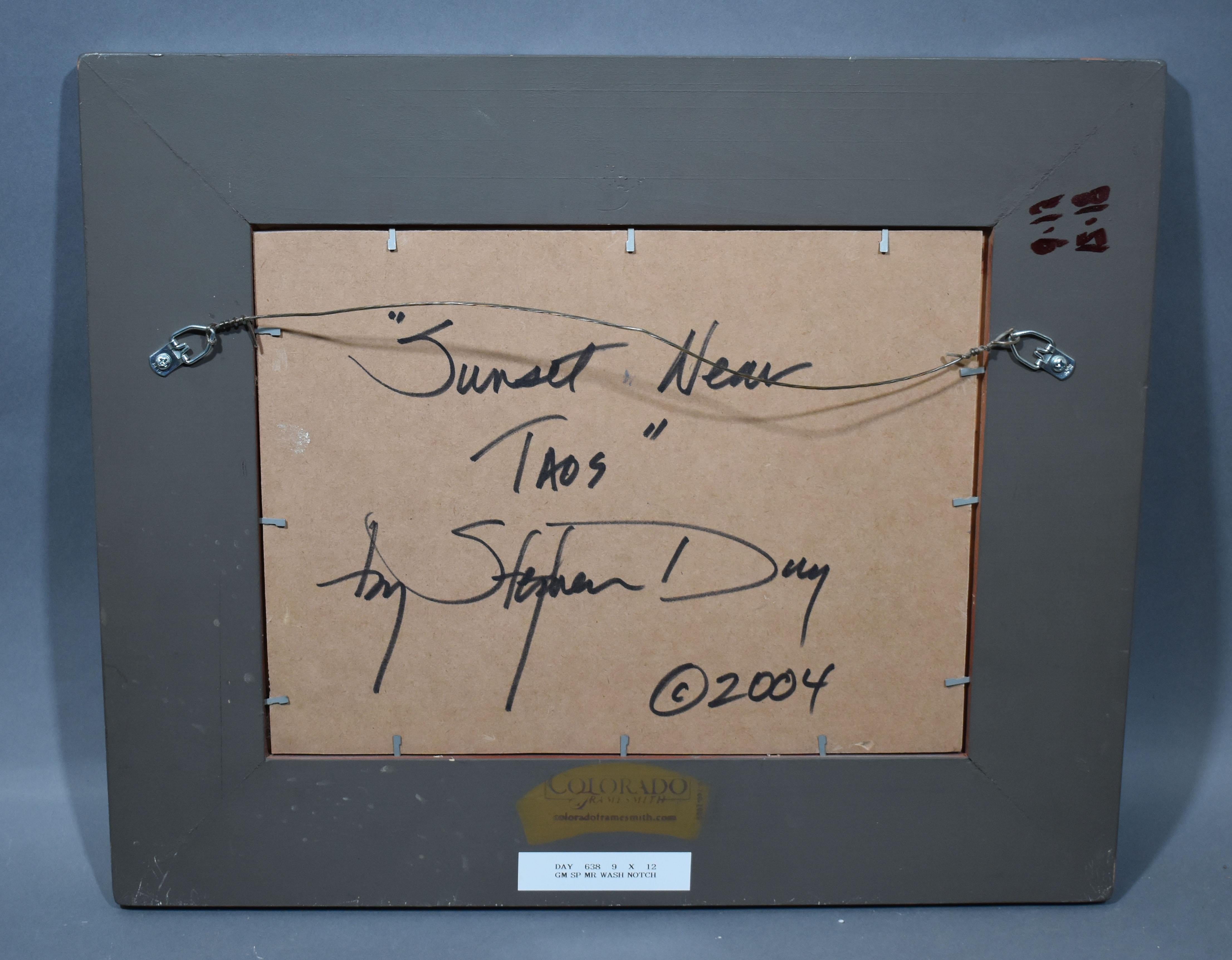 Stephen Day - American Impressionist Sunset Landscape Taos New Mexico ...