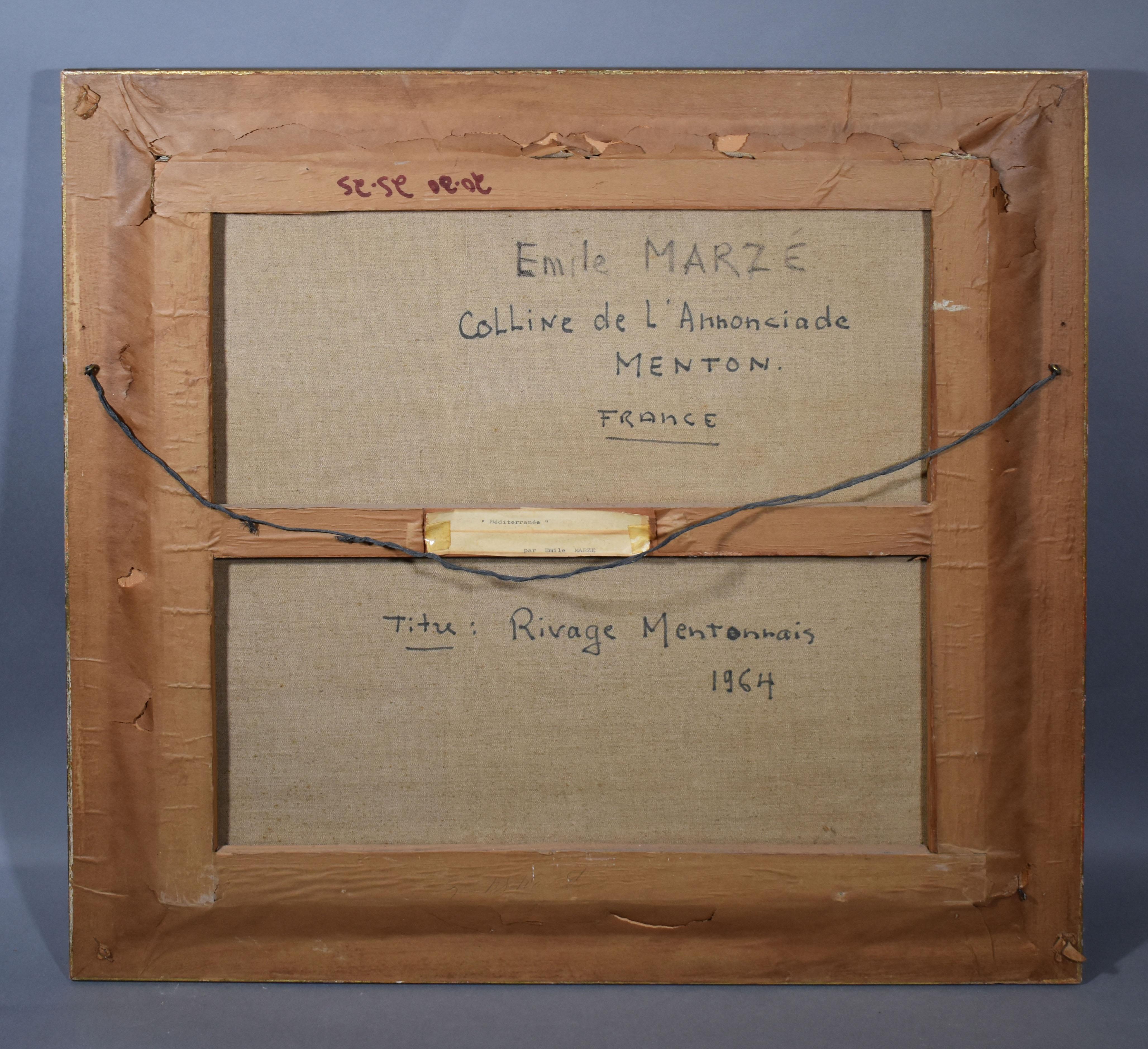 Emile Marze (born 1930) - Vintage Signed French Modernist Abstract ...