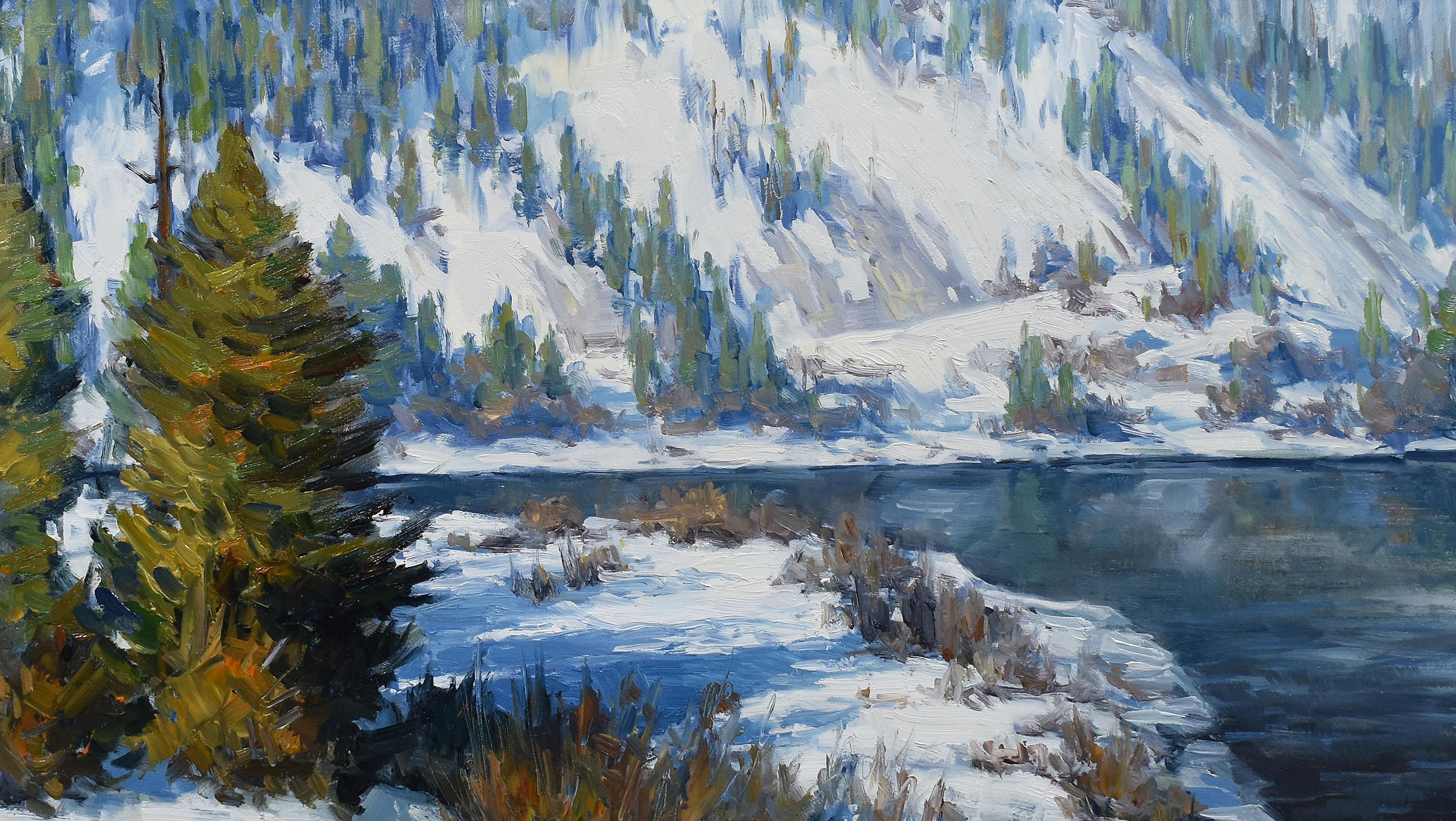 Taylor Lynde - Vintage American Impressionist Montana Winter Signed ...