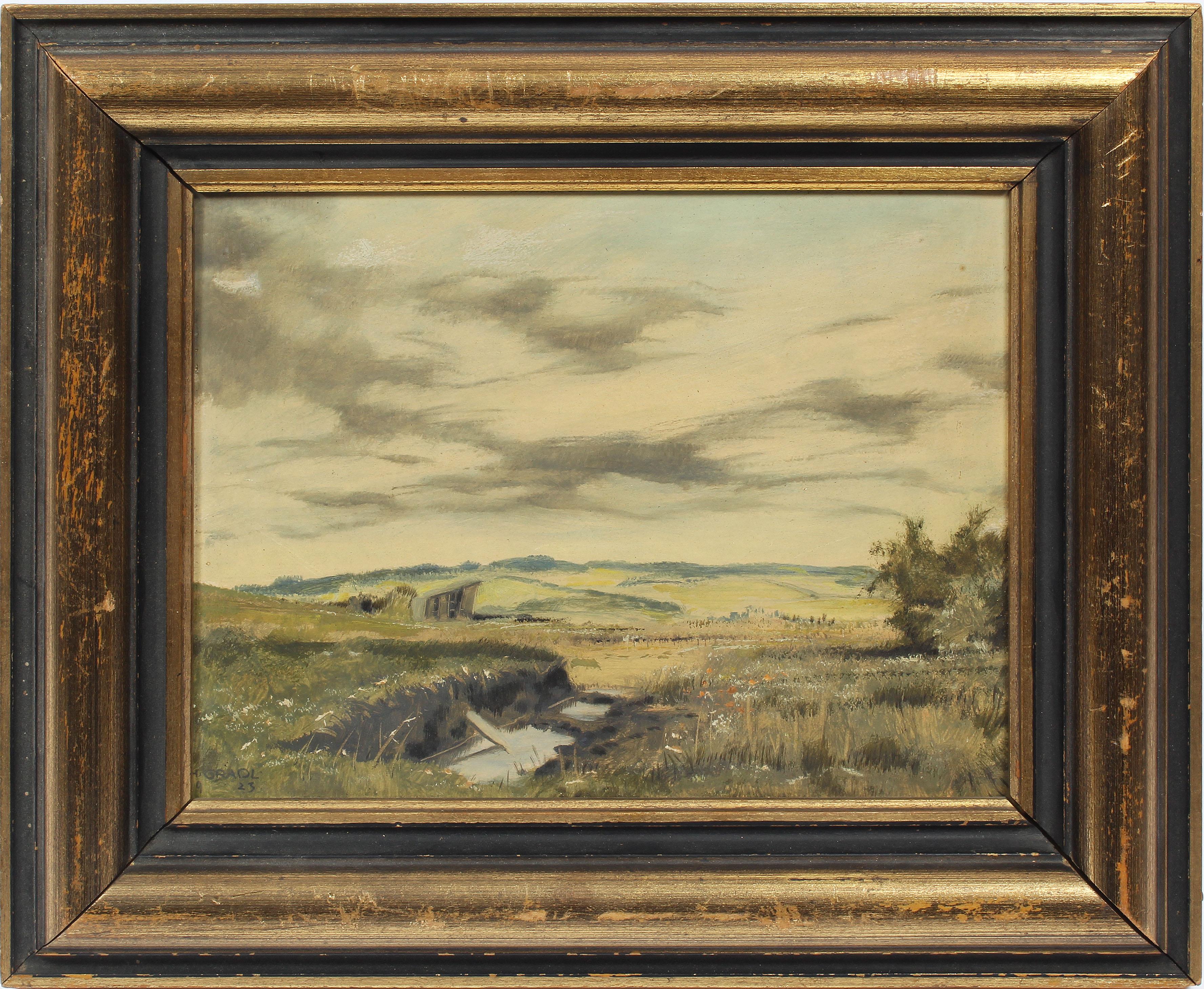 Hermann Gradl (1883 - 1964) - Antique German Impressionist Signed ...