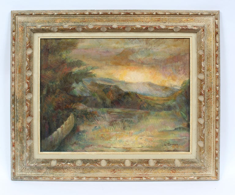Sandra Lerner - Antique American Female Modernist Sunset Valley Signed ...