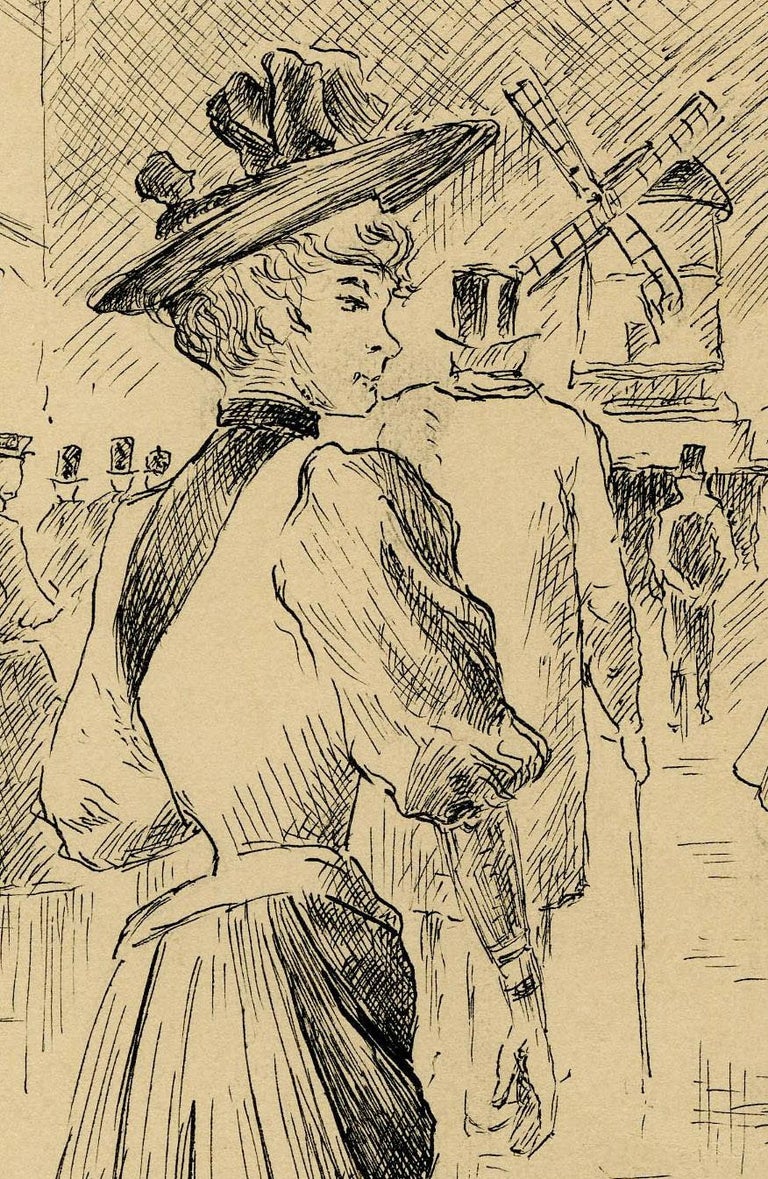 Henry Somm - Night Life at the Moulin Rouge For Sale at 1stDibs