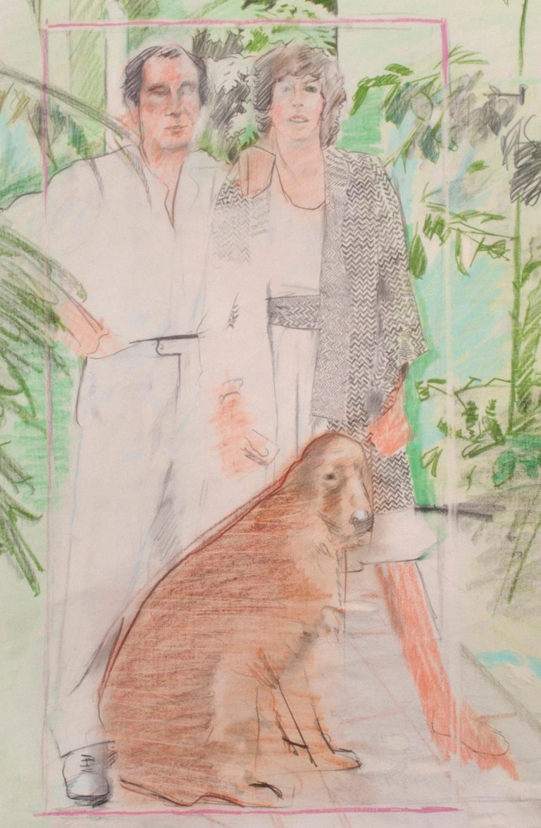 Larry Rivers - Untitled (Joe and Patsy LoGuidice at the Casa Luna) For ...