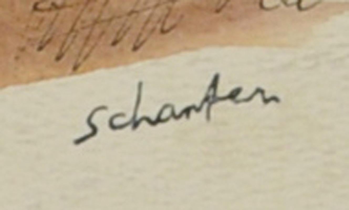 Louis Schanker - Interior Scene with Figures For Sale at 1stDibs ...