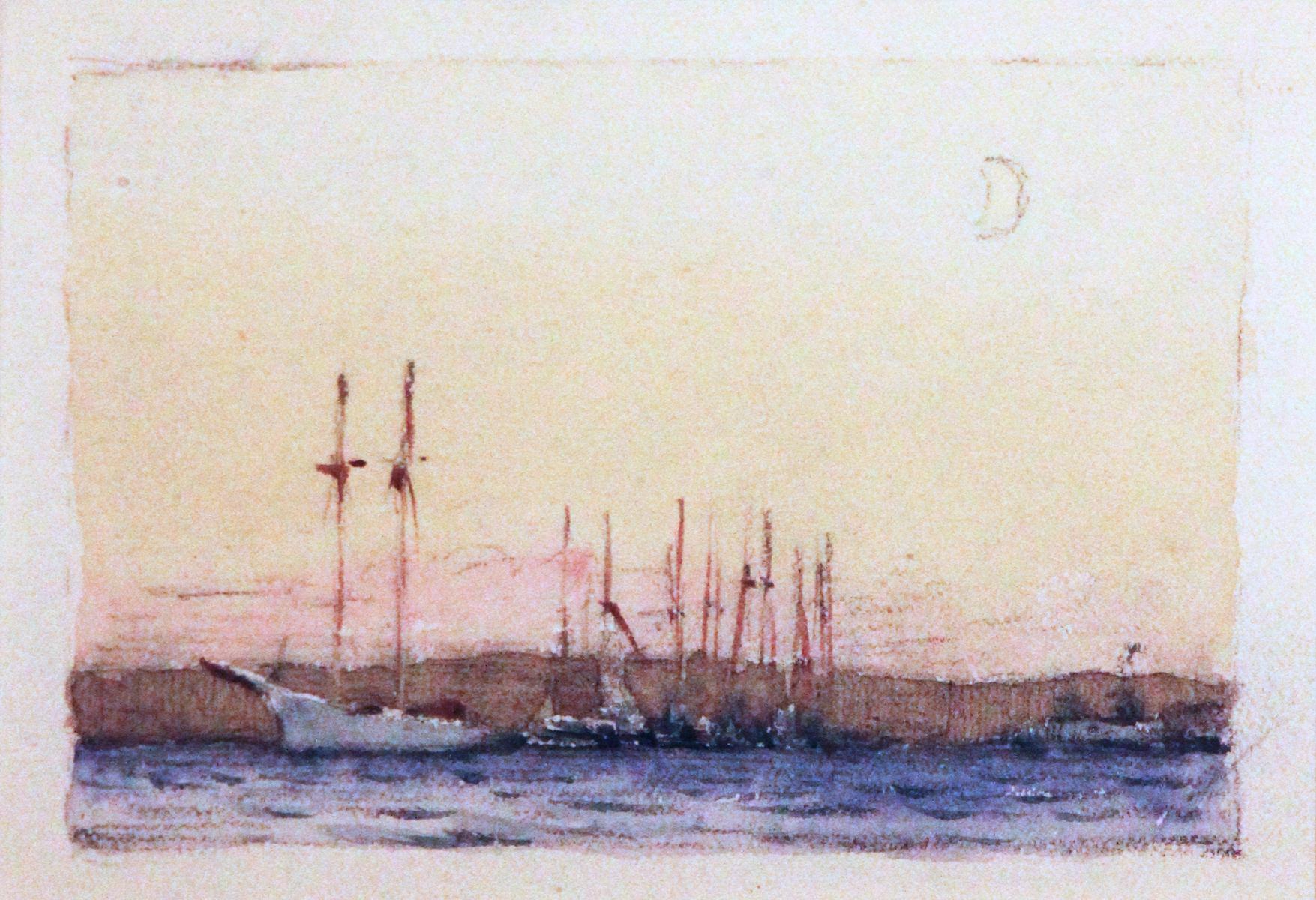 Henry Bayley Snell - Henry Snell, Figures with Firetruck, Pencil ...