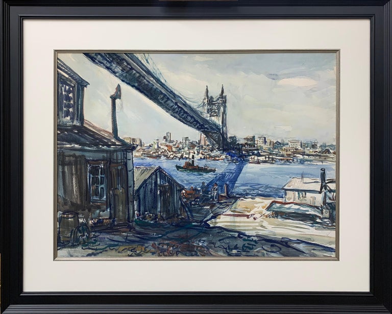 Walter Emerson Baum - Brooklyn Bridge, Pennsylvania Impressionist ...