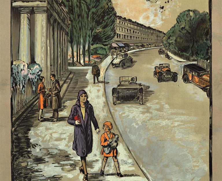 Freda Lingstrom - Leamington Spa original vintage British travel poster ...