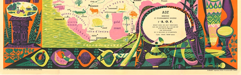 Alain Cornic - Original Afrique Occidentale - Africa horizontal vintage ...