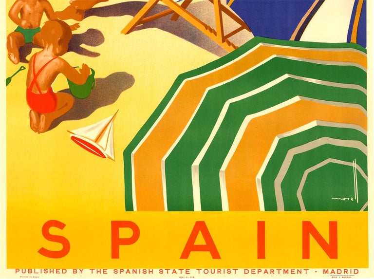 Jose Morell - Original vintage travel poster to Spain, English version ...