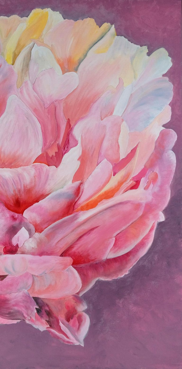 Debbie Pakzaban - The Large Peony, Floral painting, Realism, Texas ...
