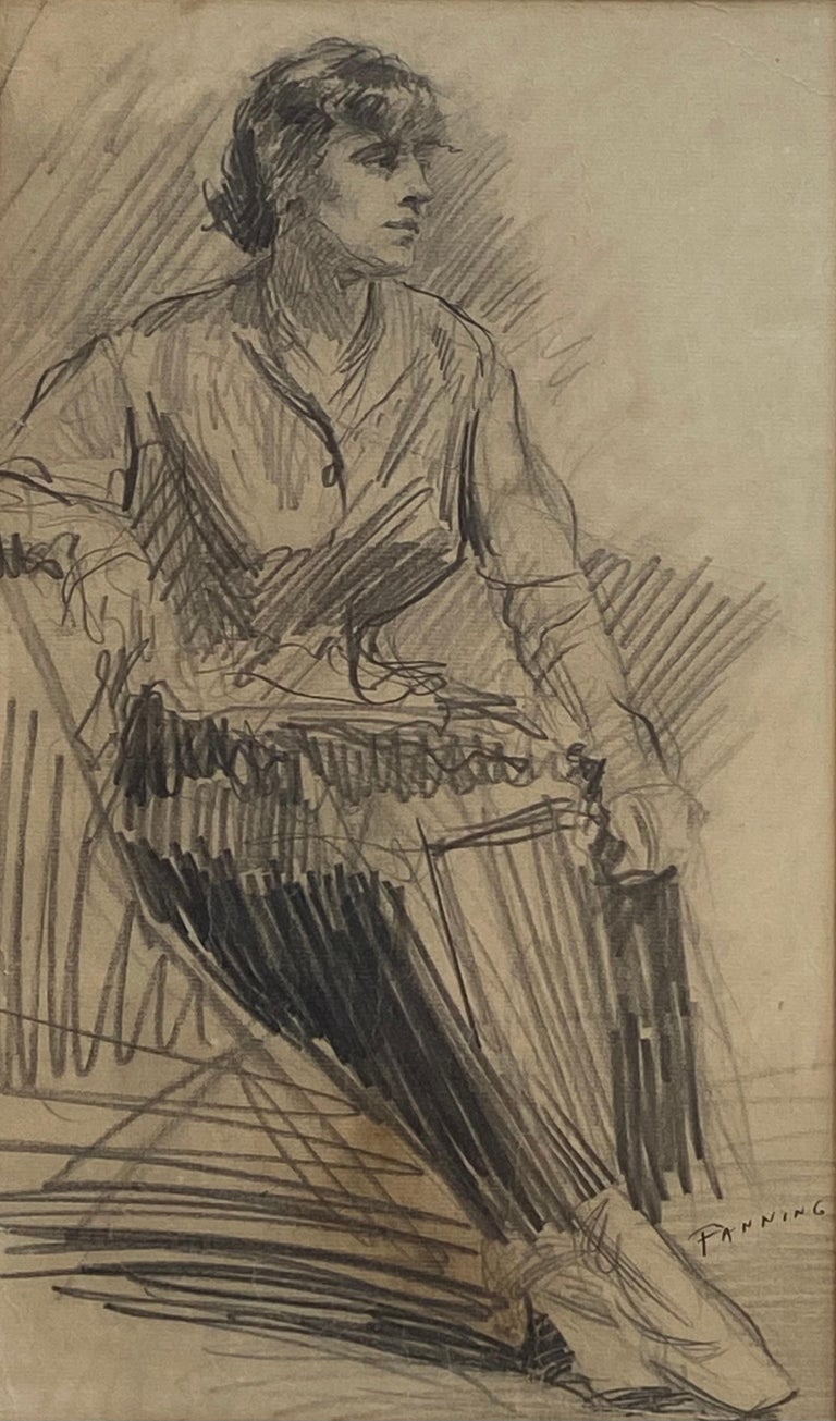 William Sanders Fanning - “Seated Woman” For Sale at 1stDibs