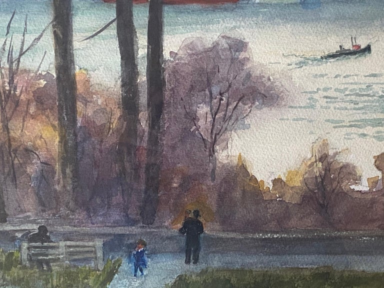 Robert Dumas Barrett - Le long de l'Hudson En vente sur 1stDibs