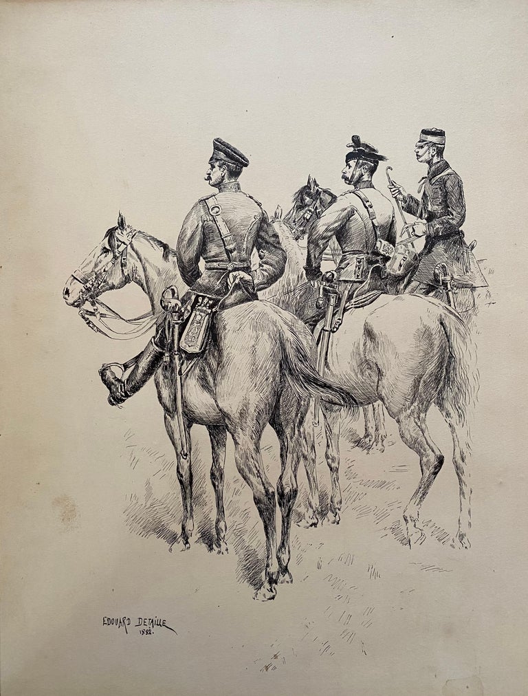 Jean Baptiste Édouard Detaille - “On Alert” For Sale at 1stDibs