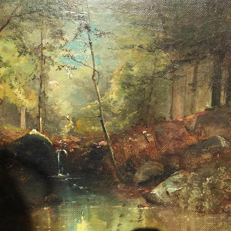 Émile Louis Vernier - “Woodland Stream” at 1stDibs