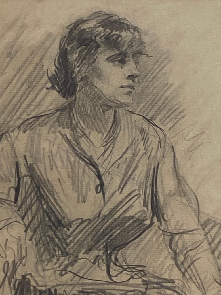 William Sanders Fanning - “Seated Woman” For Sale at 1stDibs