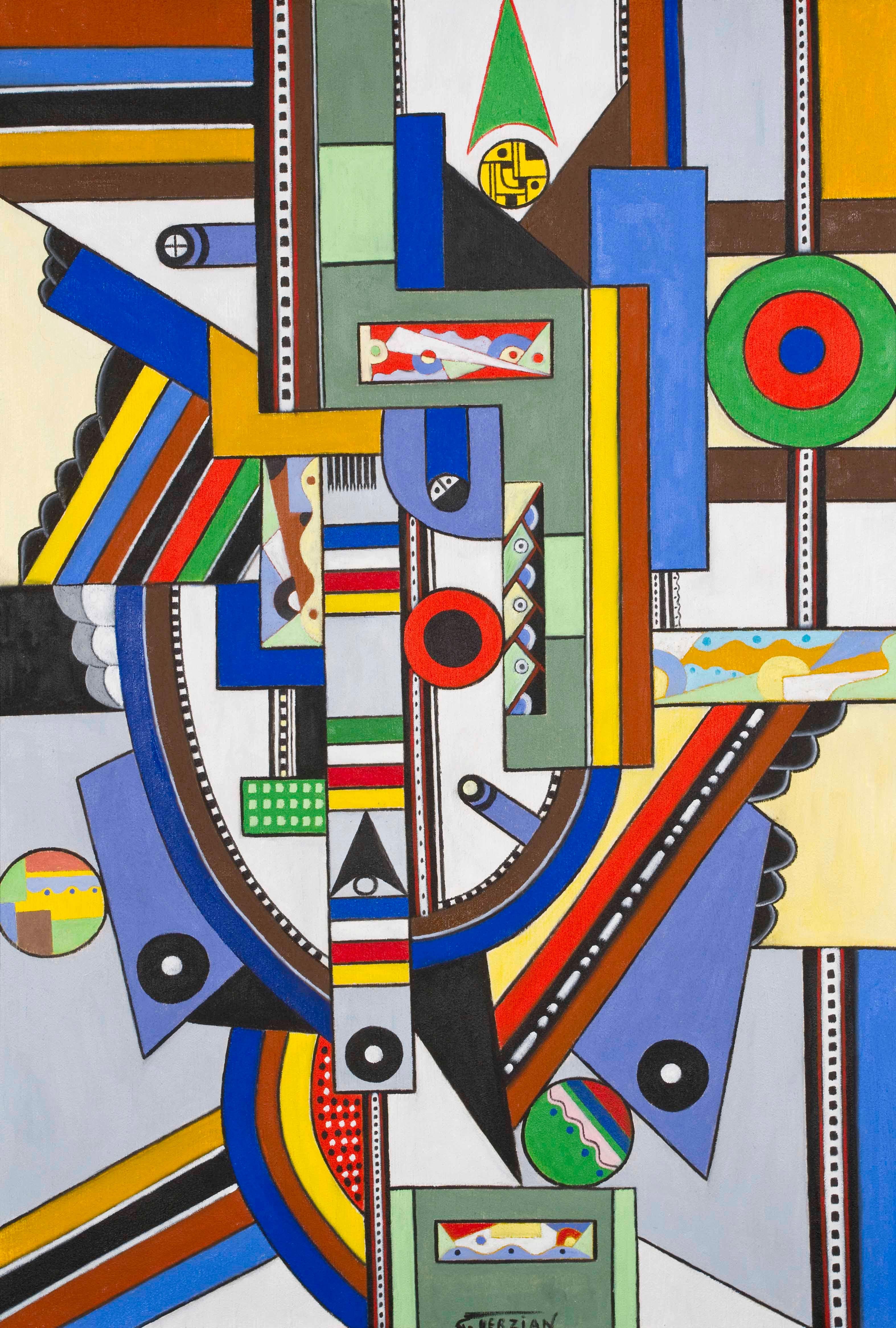 Georges Terzian - La serpentin - Georges Terzian, contemporary, cubist ...