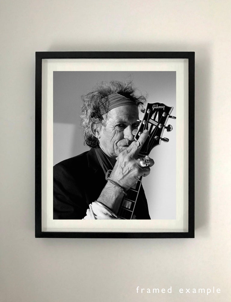 Lorenzo Agius - Lorenzo Agius - Keith Richards with Guitar, black and ...