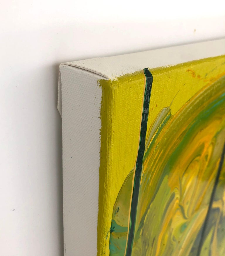 Dennis Alter - Moss Hope - contemporary abstract oil painting in green ...