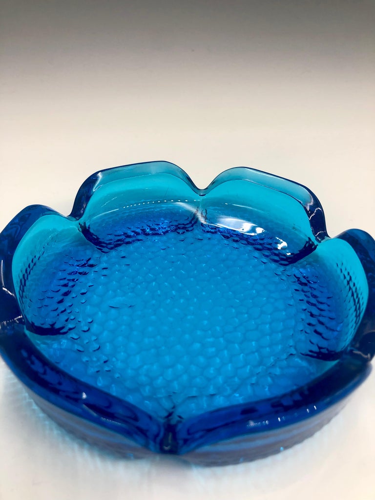 Blenko Glass - Vintage Mid-Century Modern Cobalt Blue Blenko Glass ...