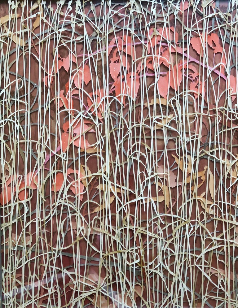 Joe Brainard - Untitled - vintage floral paper cut work on paper c ...