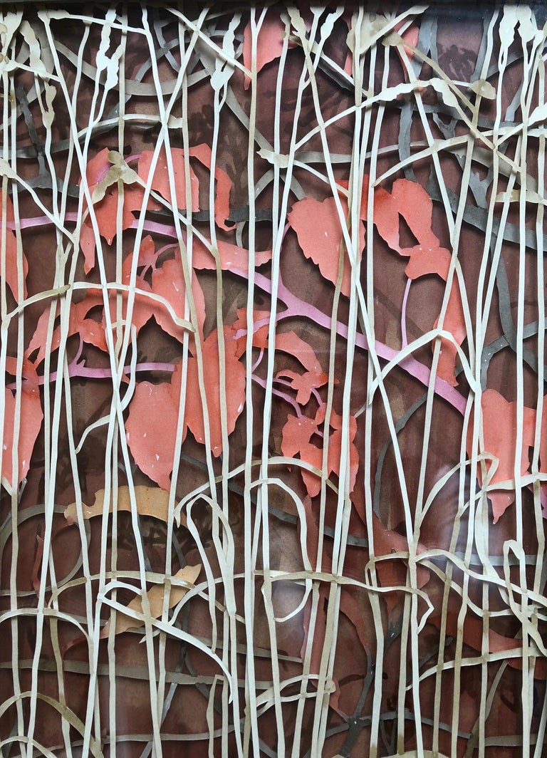 Joe Brainard - Untitled - vintage floral paper cut work on paper c ...