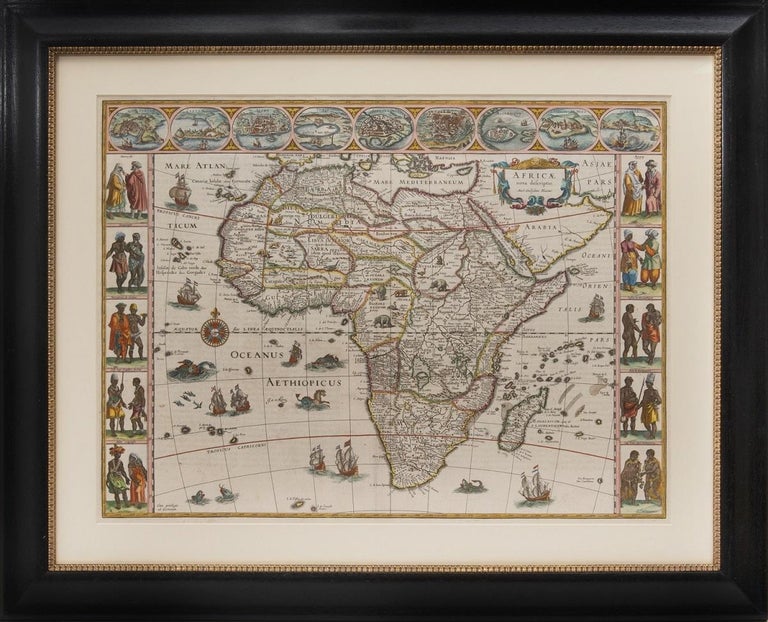 Joan (Johannes) Blaeu - Set of World and Four Continents For Sale at 1stDibs