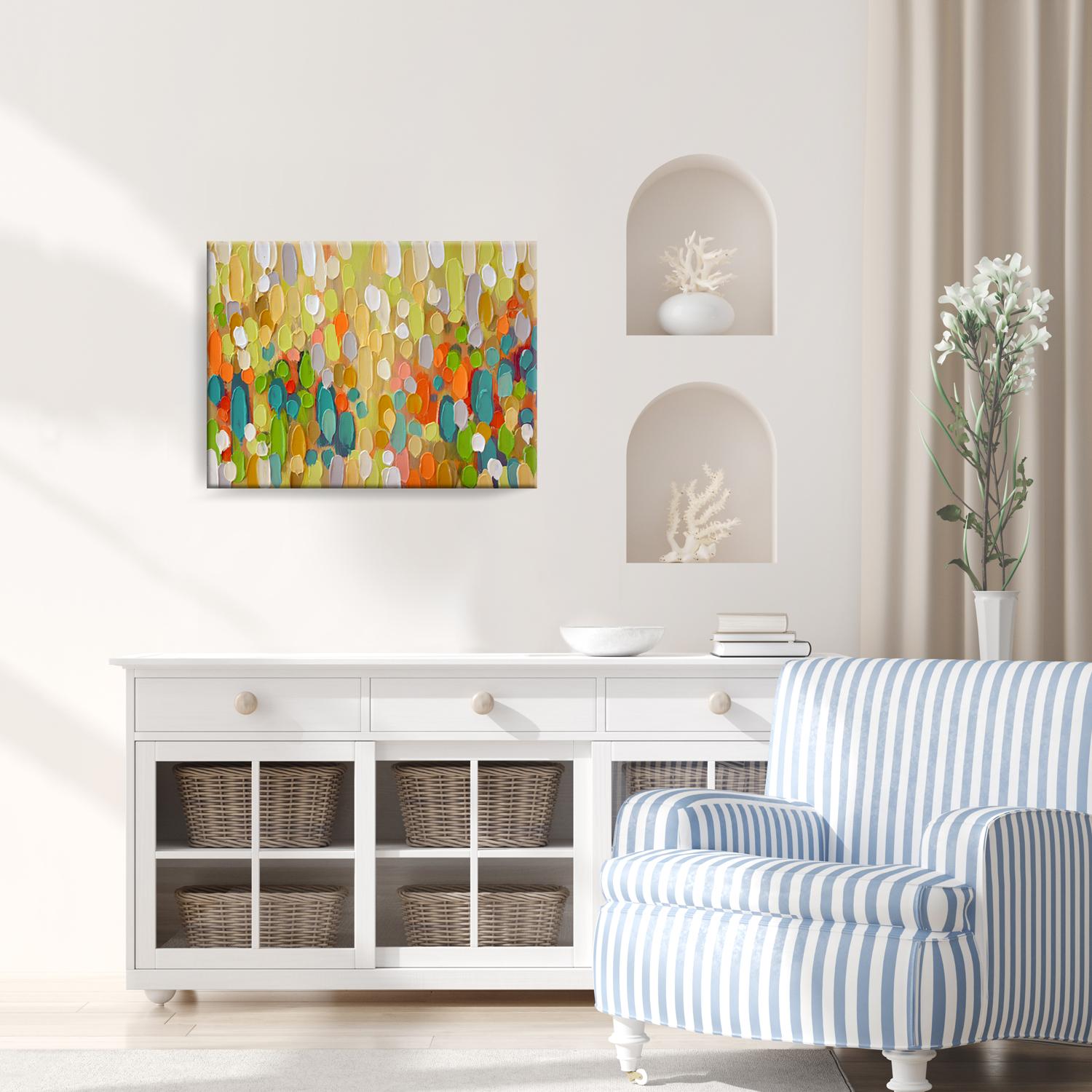 Sarah LaPierre - 'Color Map II' Wrapped Canvas Original Abstract ...