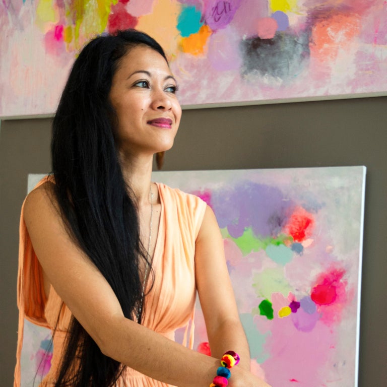 Samerra - 'Where The Heart Leads' Wrapped Canvas Original Abstract ...