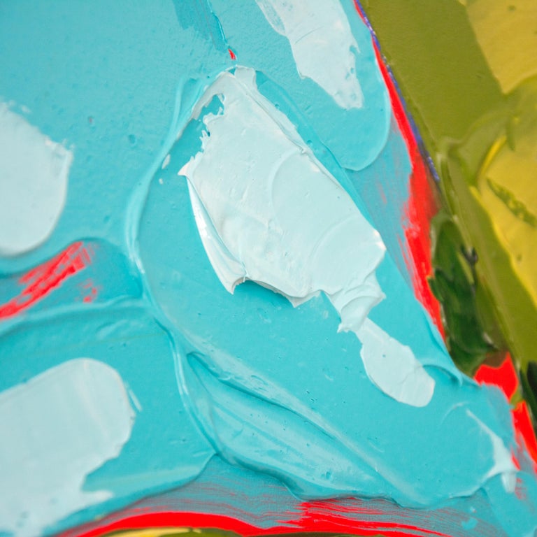 Sarah LaPierre - 'Bird of Paradise' Wrapped Canvas Original Coastal ...