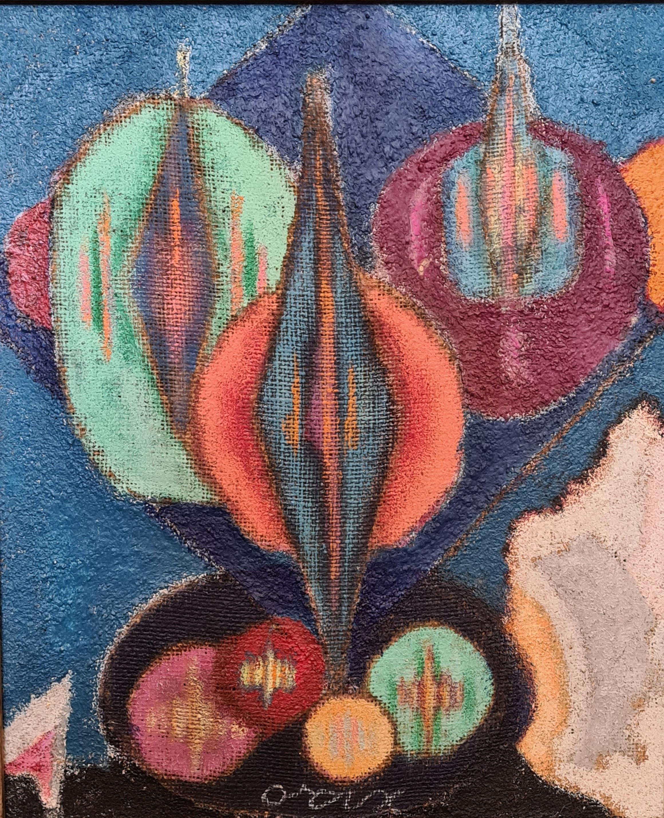 J Lachèze - Abstract Expressionist Oil on Canvas. For Sale at 1stDibs