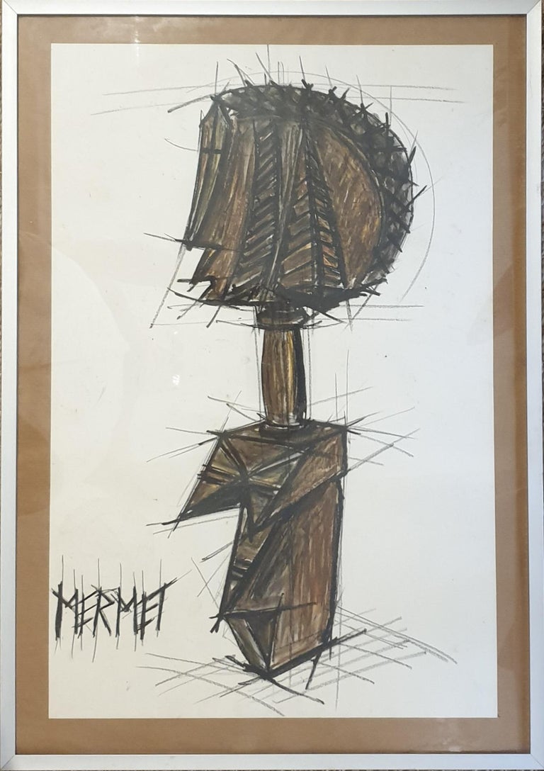 Unknown - Mermet. Mid-Century Design for a Sculpture. For Sale at 1stDibs