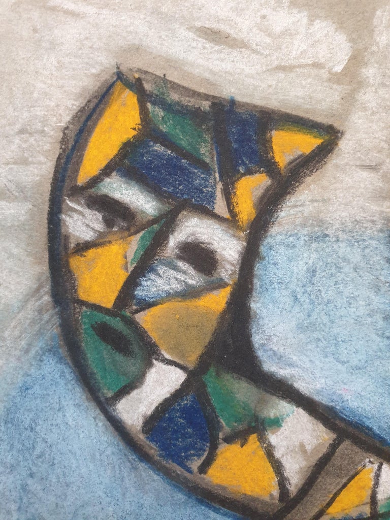 A Nuchy - Abstract Expressionist CoBrA Style Anthropomorphic Bird ...