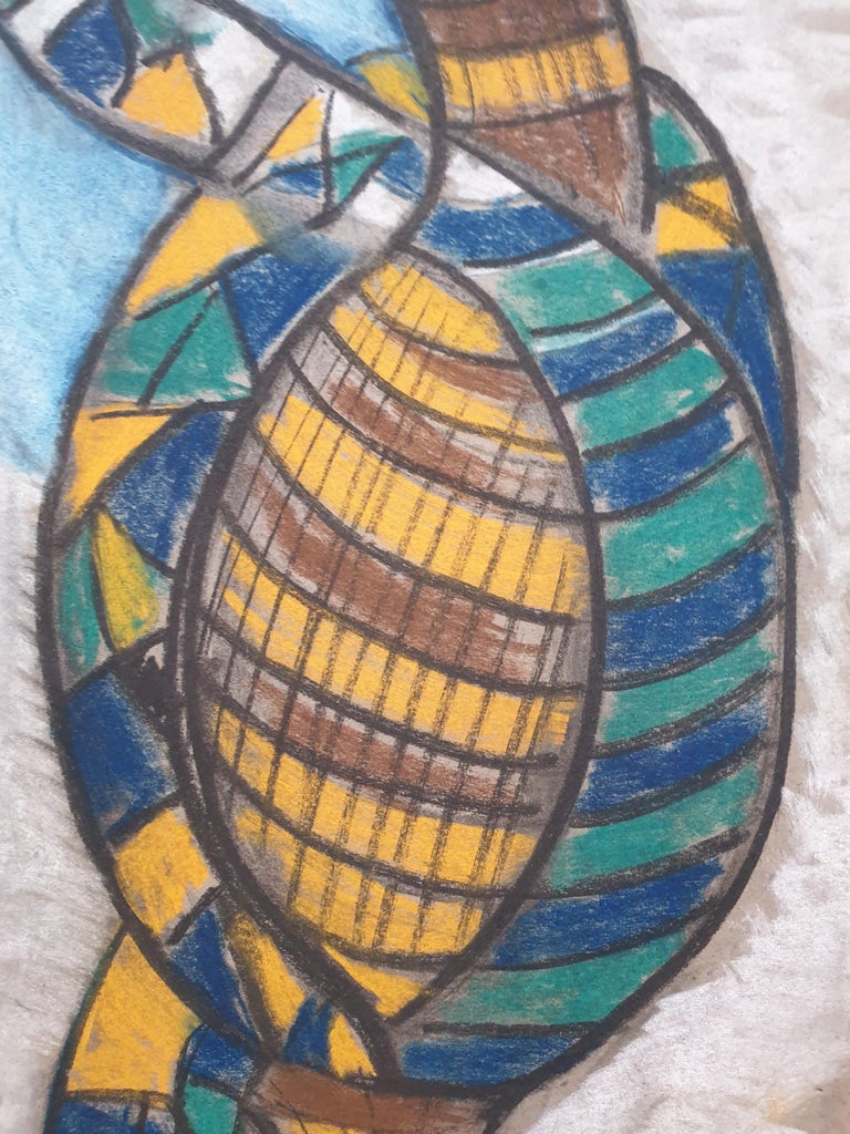 A Nuchy - Abstract Expressionist CoBrA Style Anthropomorphic Bird ...