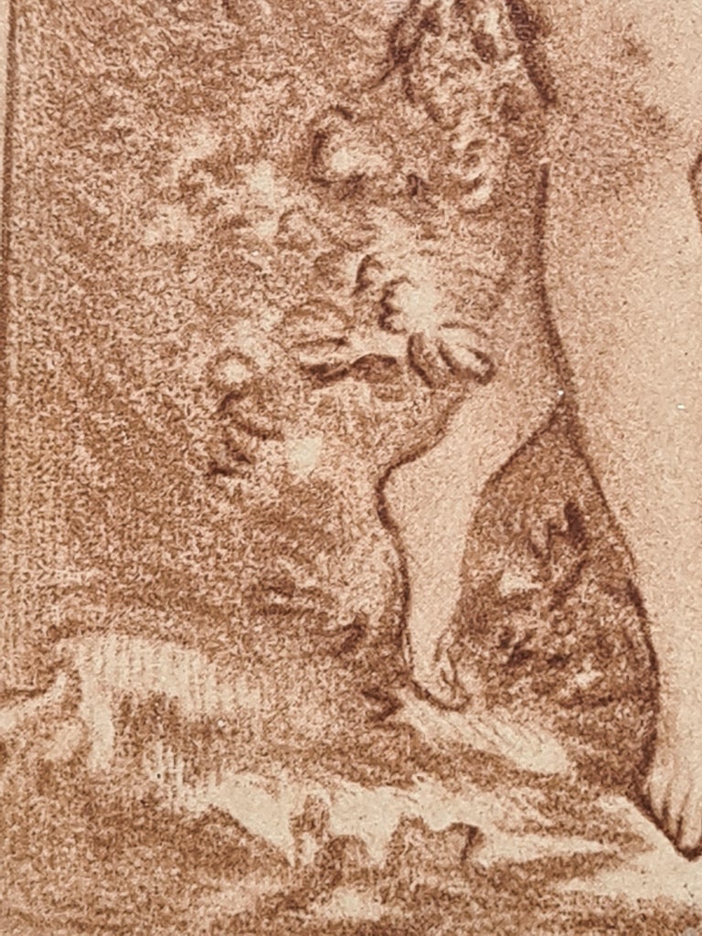 Diana the Huntress With Cupid looking On, Neo Classical Drawing For ...