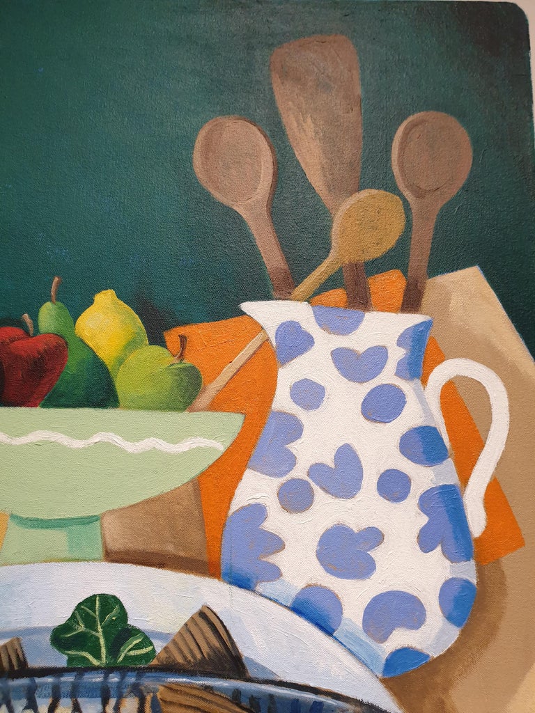 Frank Docherty - Mackerel Supper. Surrealist Contemporary Oil on Canvas ...