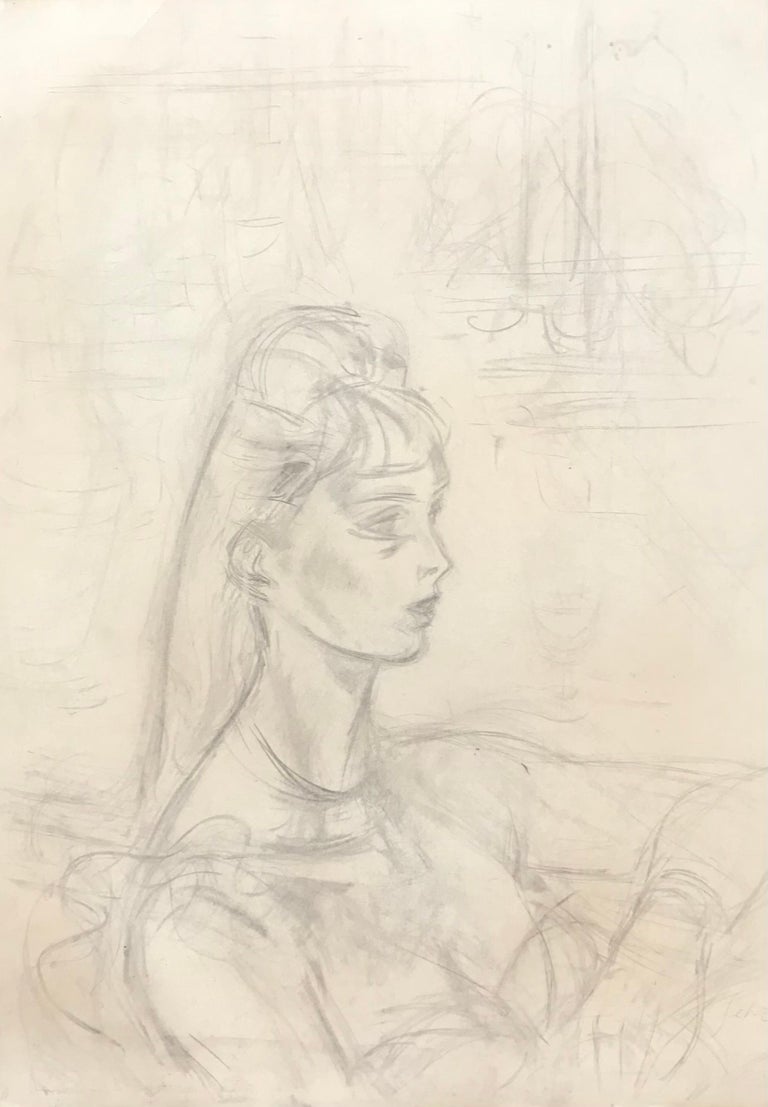 Henri Fehr - Study of a young girl For Sale at 1stDibs