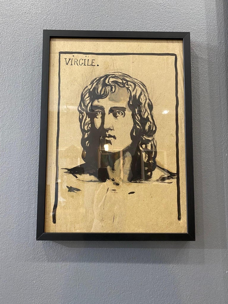 Pierre Eugène Vibert - Portrait de Virgile En vente sur 1stDibs