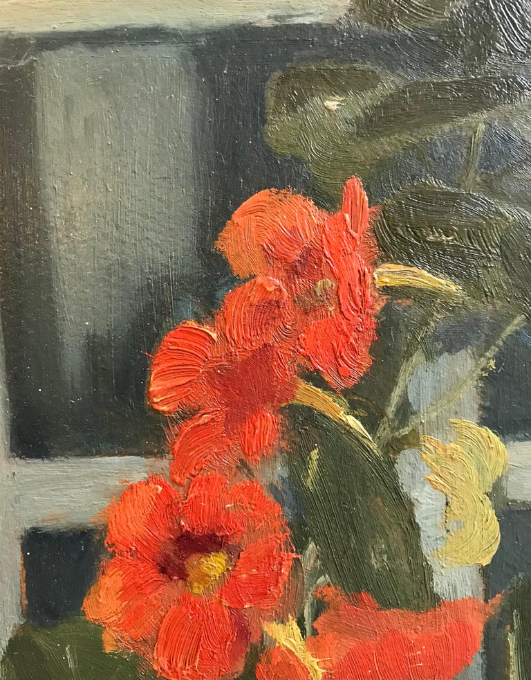 William Victor Aubert - Bouquet of nasturtiums For Sale at 1stDibs