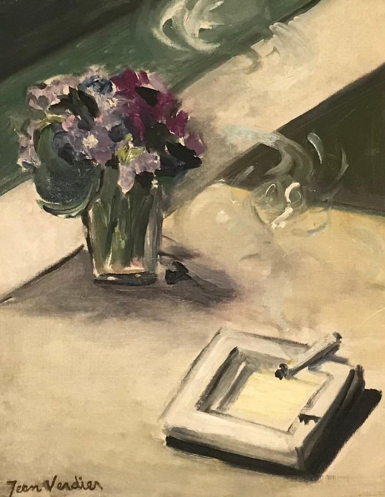 Jean Verdier - Still life with cigarettes For Sale at 1stDibs