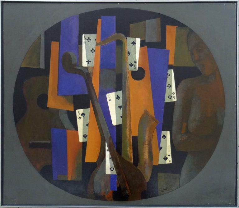Janis Zemitis - The game. 2004. Oil on cardboard, 100x115 cm For Sale ...