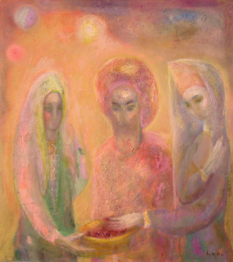 Roman Lapp - South. 1993, oil on canvas, 60 x 55 cm For Sale at 1stDibs