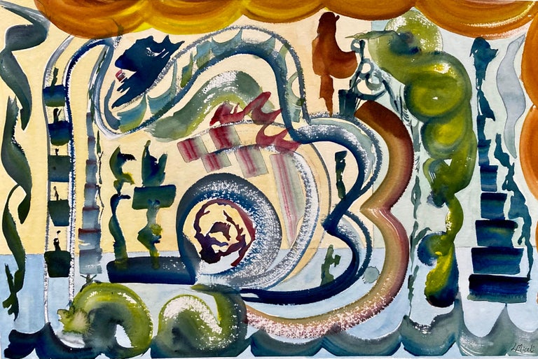 Lisa Miceli – „Submerging“ von Lisa Miceli, Aquarell auf Papier ...