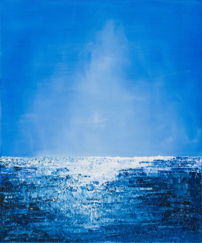 Willi Bucher - Without Title - abstract expressionist water horizon ...