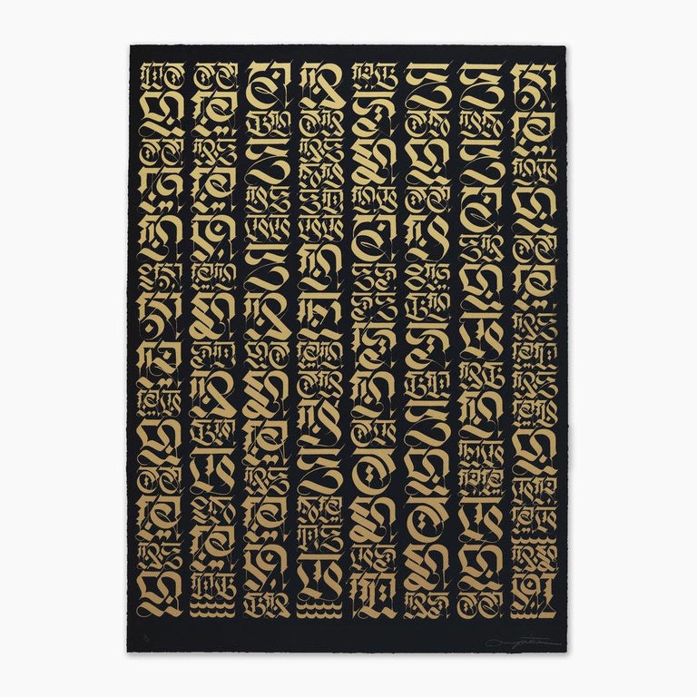 Cryptik - Cryptik - The Divine Letter - Gold and Black - Urban Graffiti ...