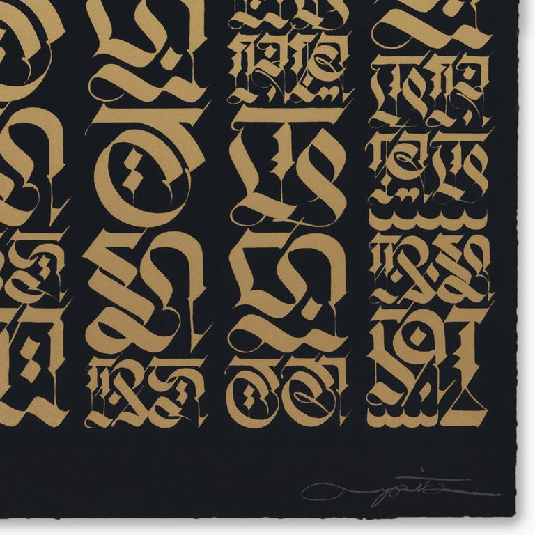 Cryptik - Cryptik - The Divine Letter - Gold and Black - Urban Graffiti ...